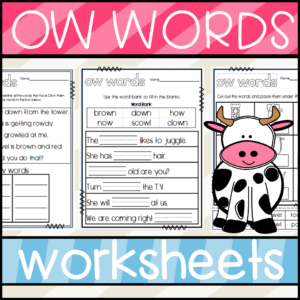 No-Prep OW Worksheets for Reading and Writing Practice | Made By Teachers