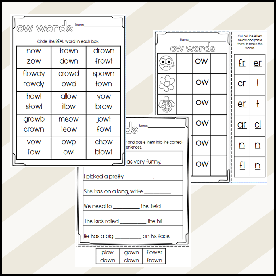 No-Prep OW Worksheets for Reading and Writing Practice | Made By Teachers