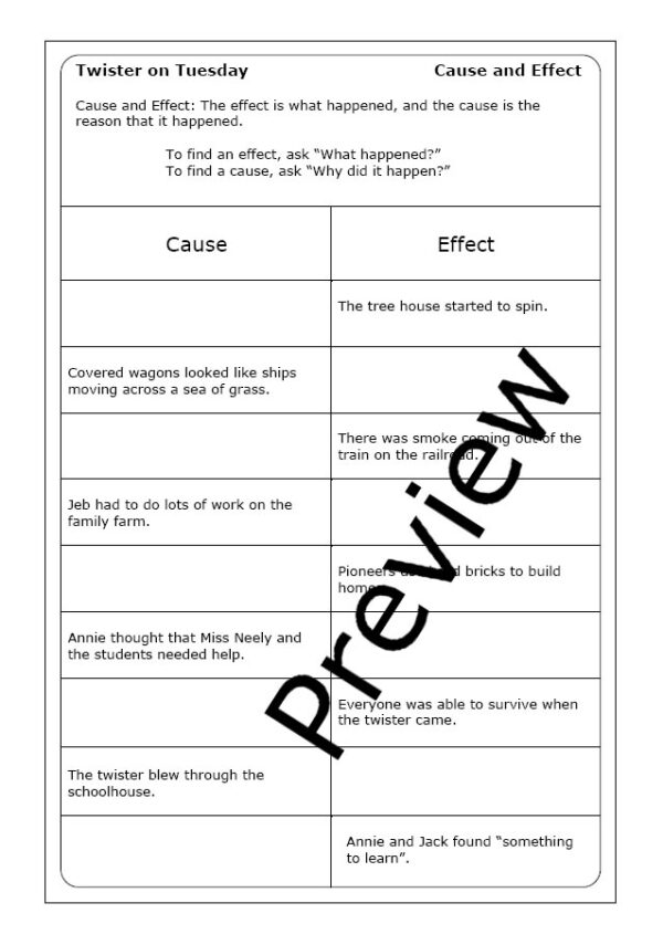 Magic Tree House "Twister on Tuesday" worksheets | Made By Teachers