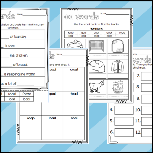 OA Words Worksheets | Made By Teachers