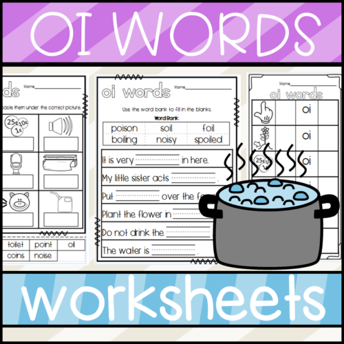 OI Words Phonics Worksheets | Made By Teachers
