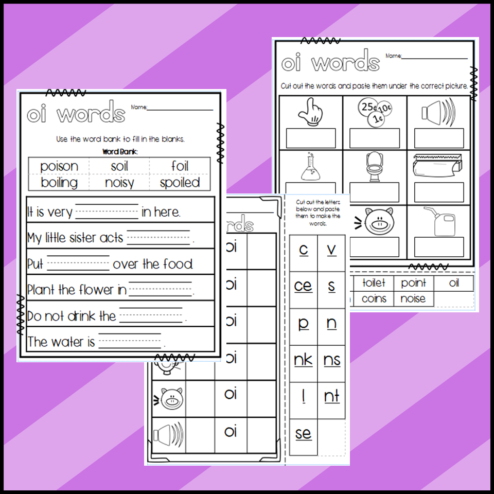OI Words Phonics Worksheets | Made By Teachers
