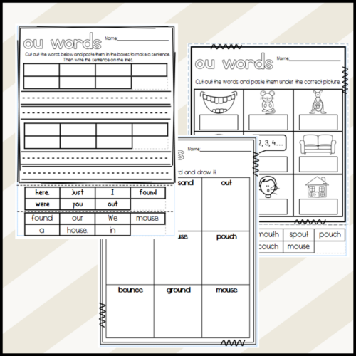 OU Words Worksheets | Made By Teachers