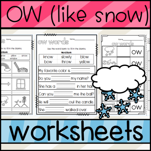 OW Words Worksheets | Made By Teachers