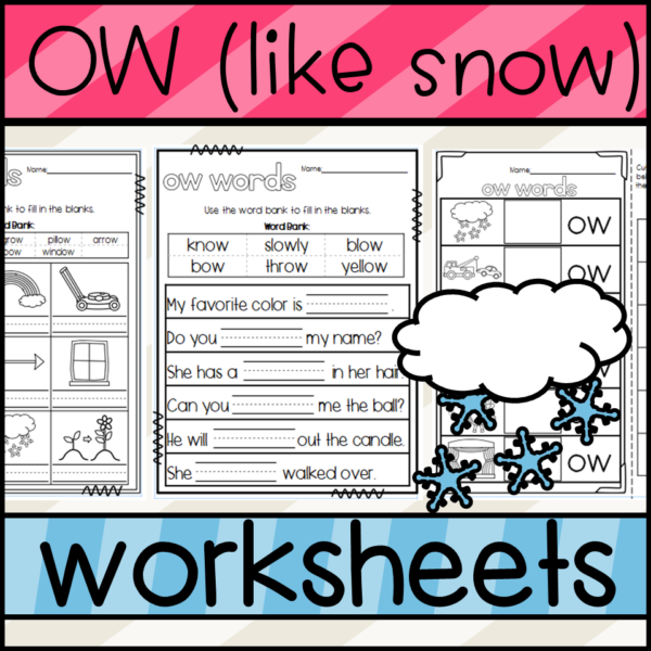 OW Words Worksheets | Made By Teachers