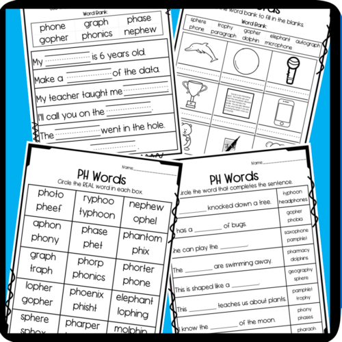 PH Words Worksheets | Made By Teachers