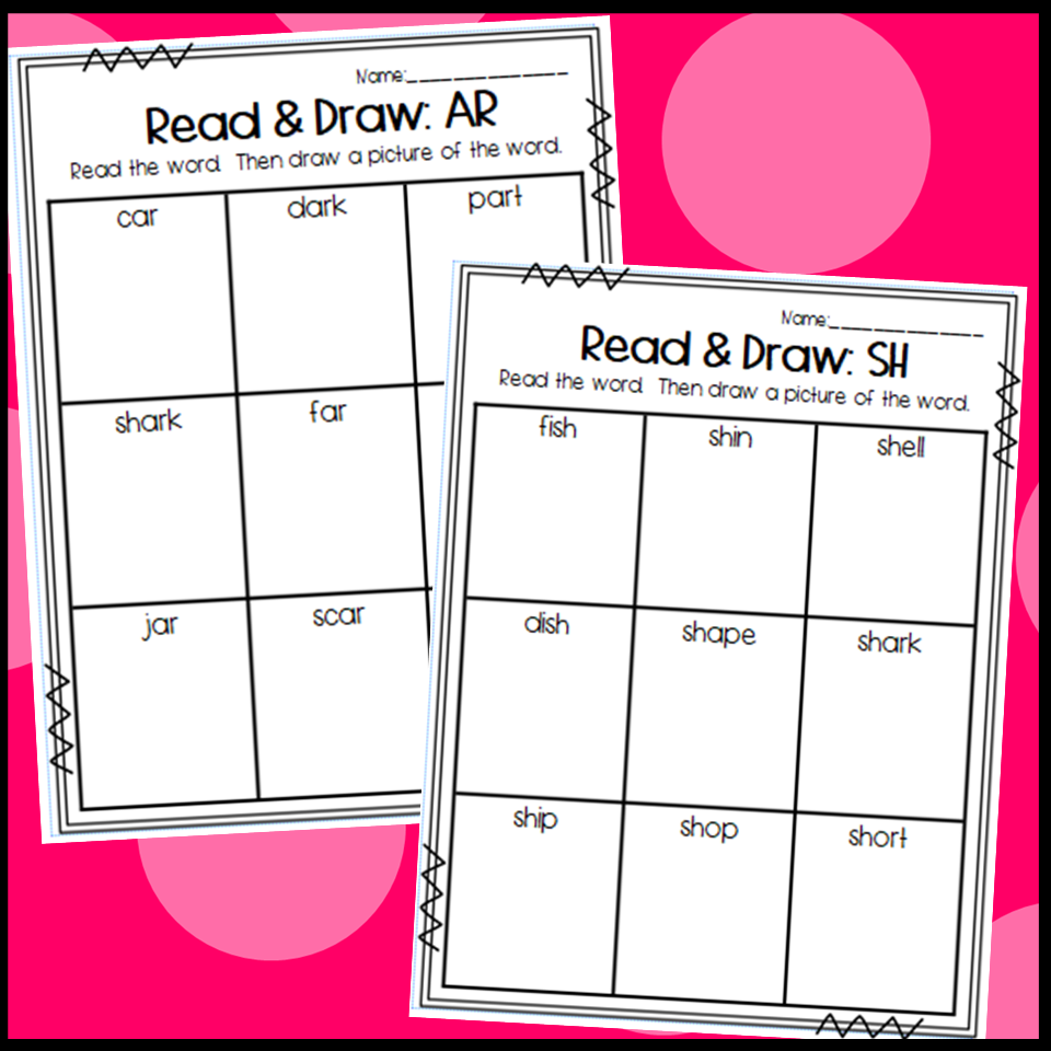 Phonics Read and Draw Worksheets | Made By Teachers