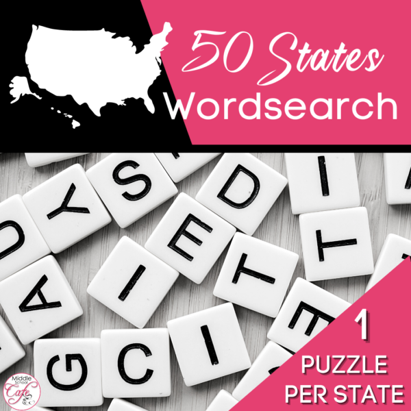 50 US States Word Search Puzzles | Made By Teachers
