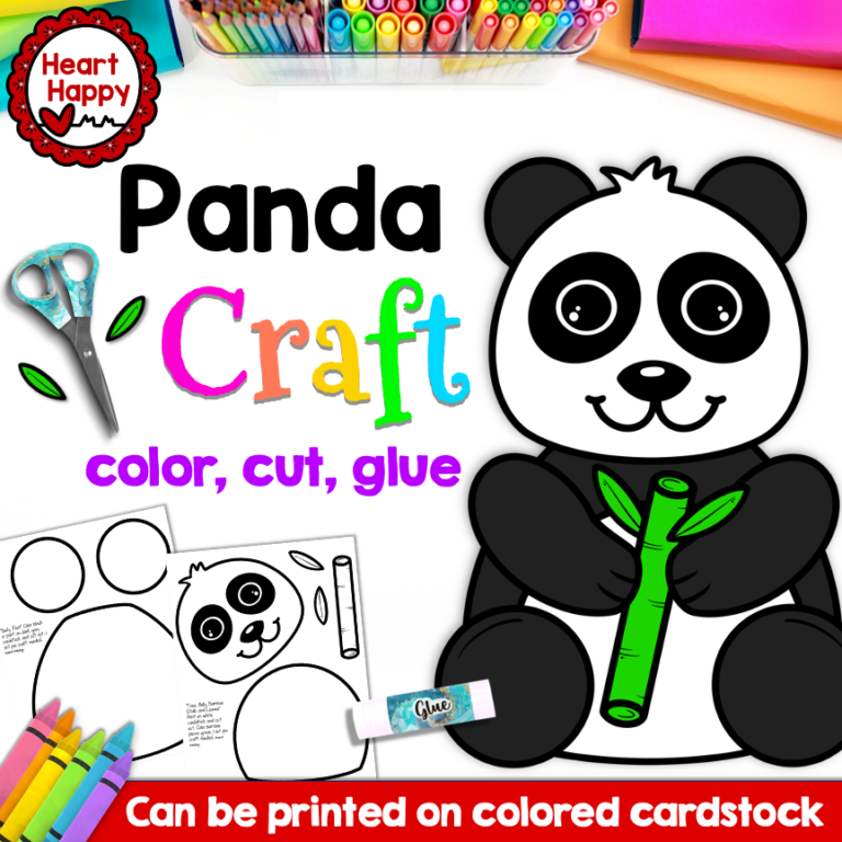 Panda Bear Craft | Zoo Animal Craft | Letter P | Made By Teachers