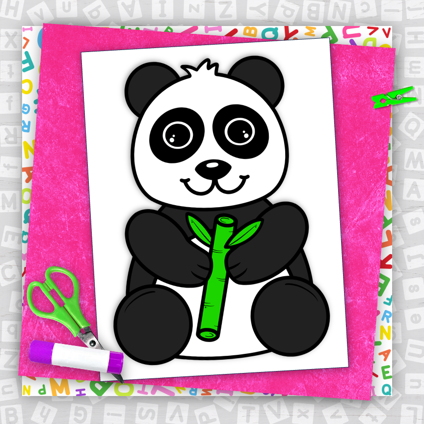 Panda Bear Craft | Zoo Animal Craft | Letter P | Made By Teachers