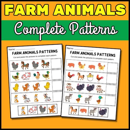 Farm Animals Activity Bundle - Coloring Pages, Flashcards, Worksheets ...