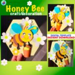 Bee Craft Activities Flower Spring Summer Decoration Craftivity ...