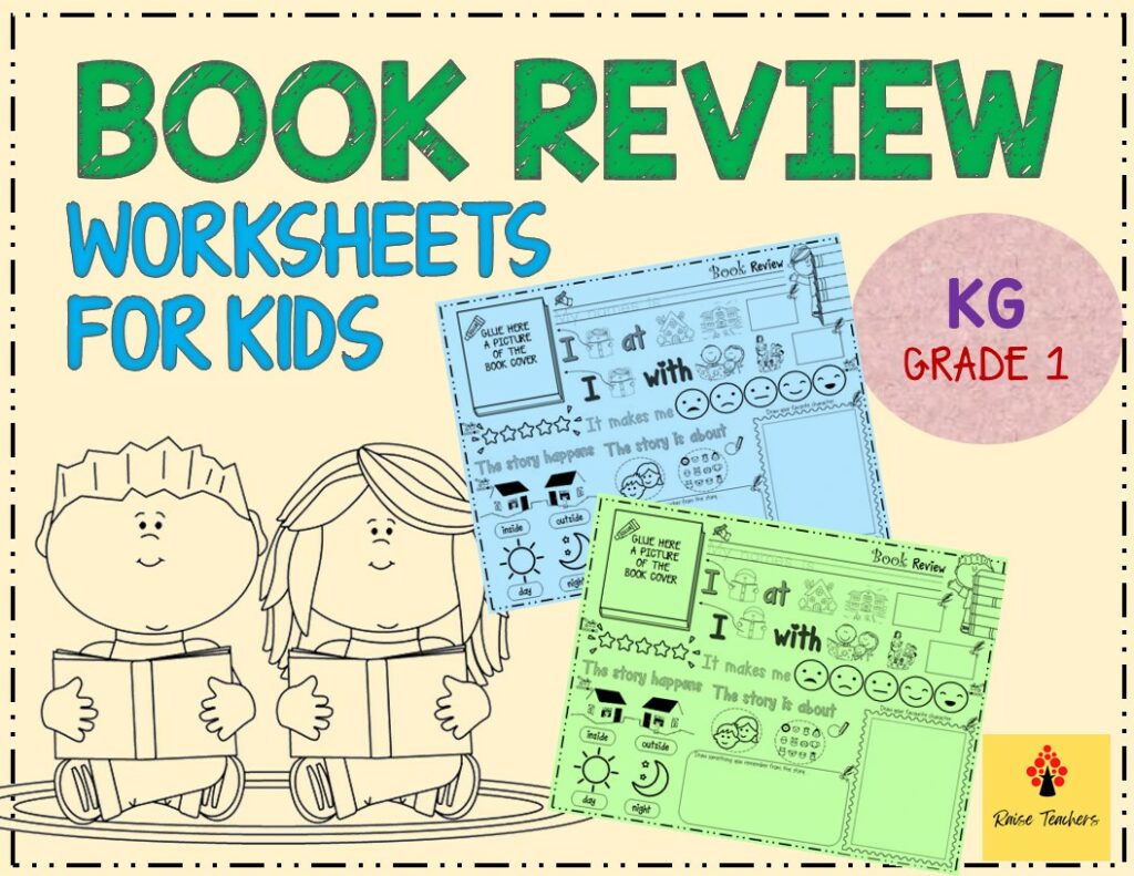 Book Review Printable Worksheet for Kindergarten Grade 1 for reading ...