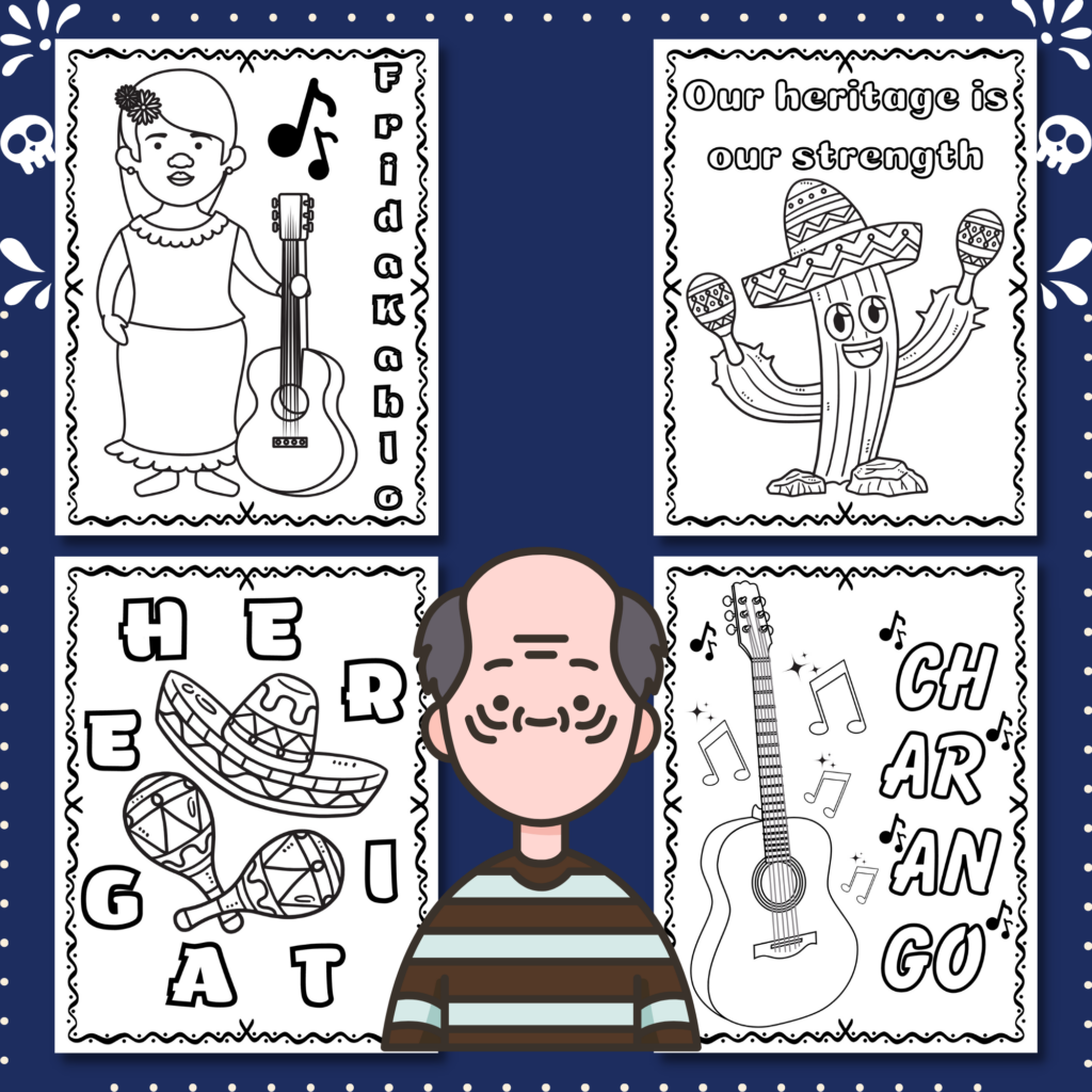 Hispanic Heritage Month Coloring Pages | | Latino Heritage Month | Made ...