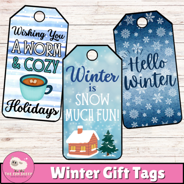 Winter Gift Tags | Winter Holiday Teacher Student Gift Tags - Festive ...