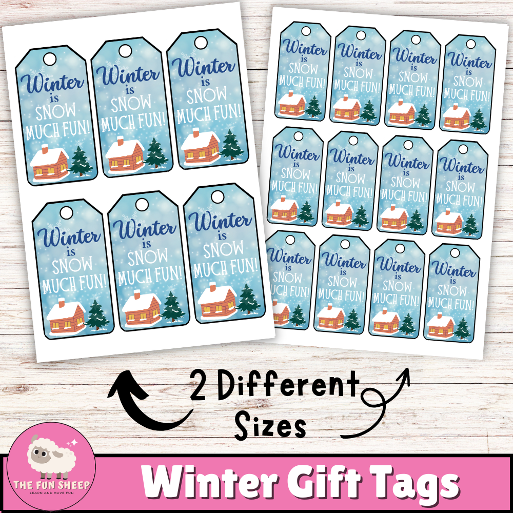 Winter Gift Tags | Winter Holiday Teacher Student Gift Tags - Festive ...