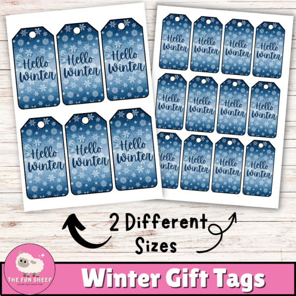 Winter Gift Tags | Winter Holiday Teacher Student Gift Tags - Festive ...