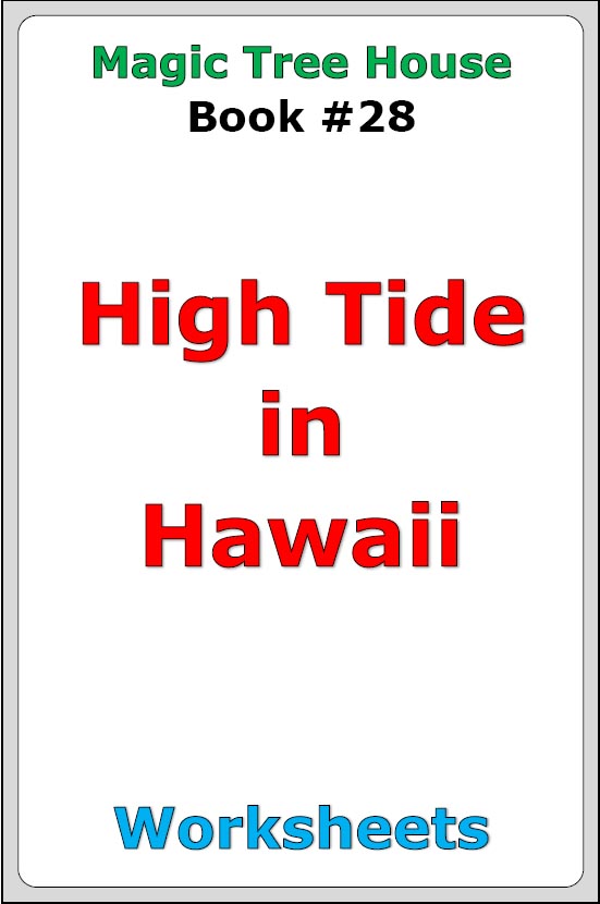 Magic Tree House "High Tide in Hawaii" worksheets | Made By Teachers