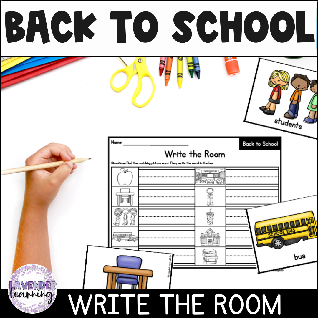 Back to School Write the Room Activity | Made By Teachers