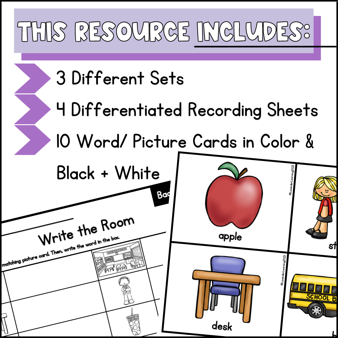 Back to School Write the Room Activity | Made By Teachers