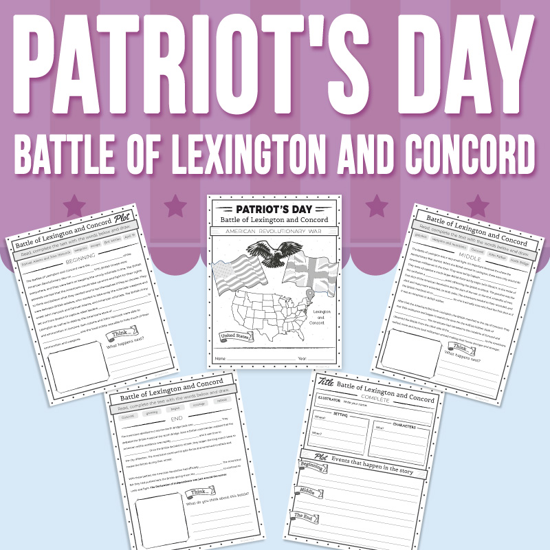 Patriot's Day | Battle of Lexington and Concord Activity | Made By Teachers