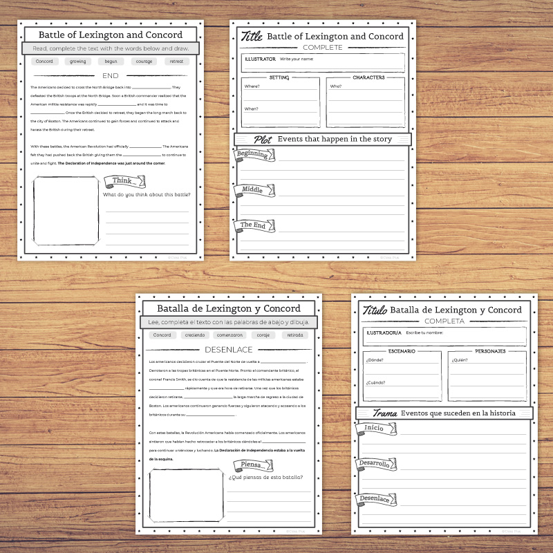 Patriot's Day | Battle of Lexington and Concord BUNDLE | Made By Teachers