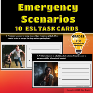 ESL Task Cards: Emergency Scenarios | Made By Teachers