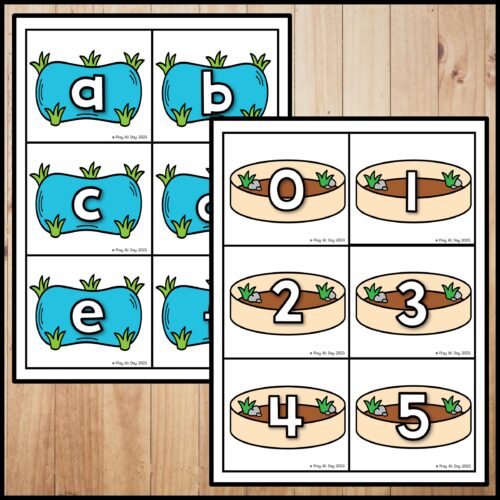 Zoo Pocket Chart Game Hide and Seek | Letter and Number Recognition ...