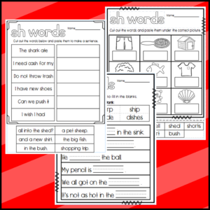 SH Words Worksheets | Made By Teachers