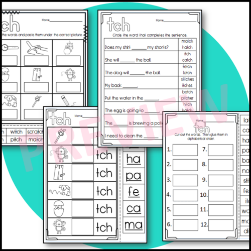 TCH Words Worksheets | Made By Teachers