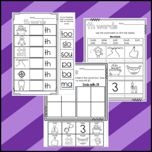 TH Words Worksheets | Made By Teachers