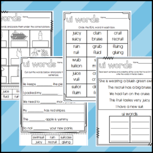 UI Words Phonics Worksheets | Made By Teachers