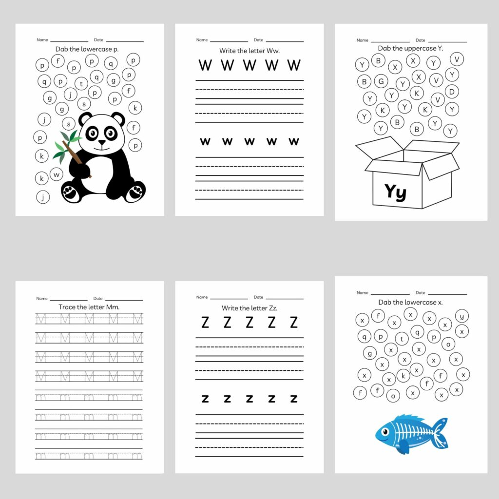 Alphabet Printable Toddler Activities Preschool worksheet | Made By ...