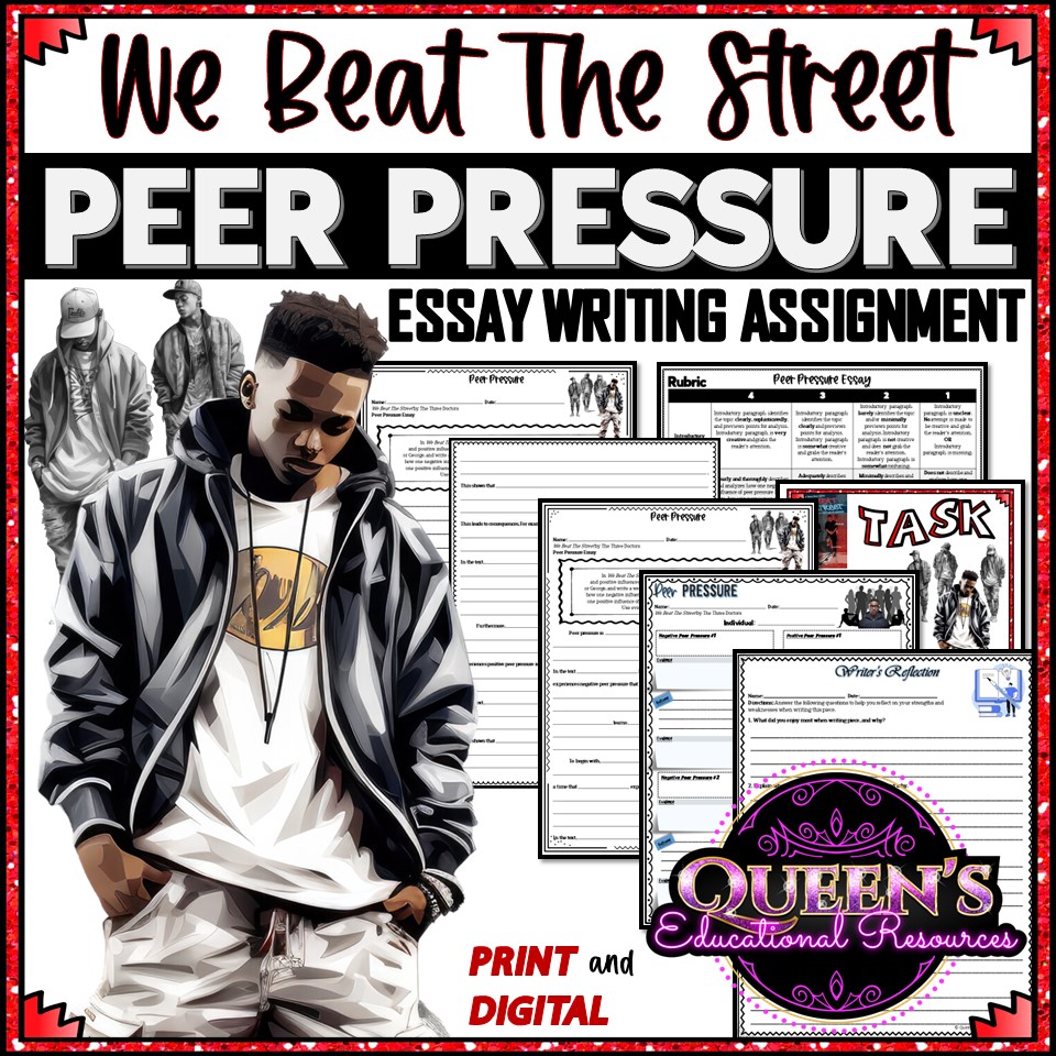 We Beat The Street Peer Pressure Writing Assignment | We Beat the ...