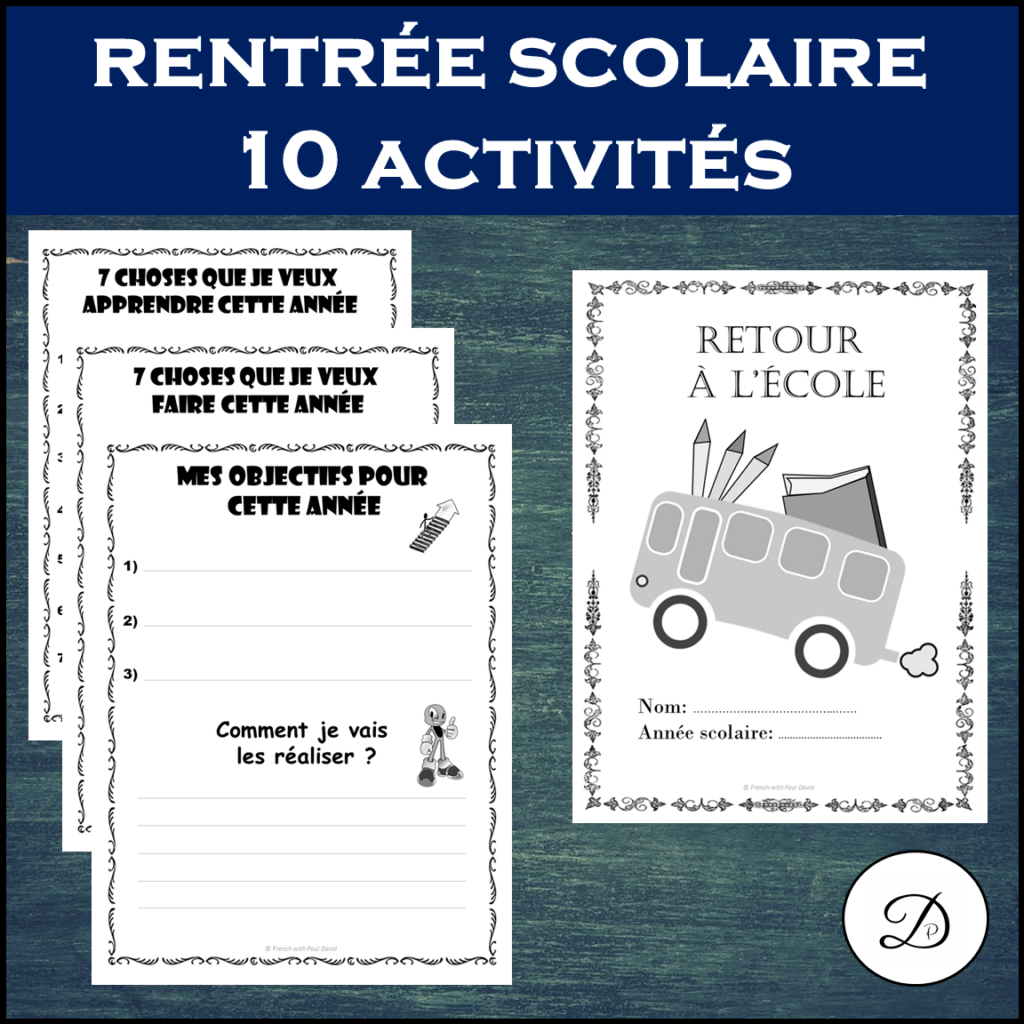 10 activités pour la rentrée scolaire / French Back-to-School ...