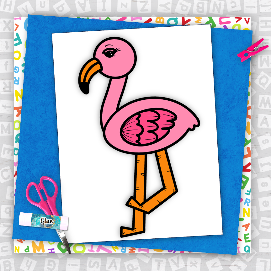 Flamingo Craft | Zoo Animal Craft | Letter F | Summer Craft | Made By ...