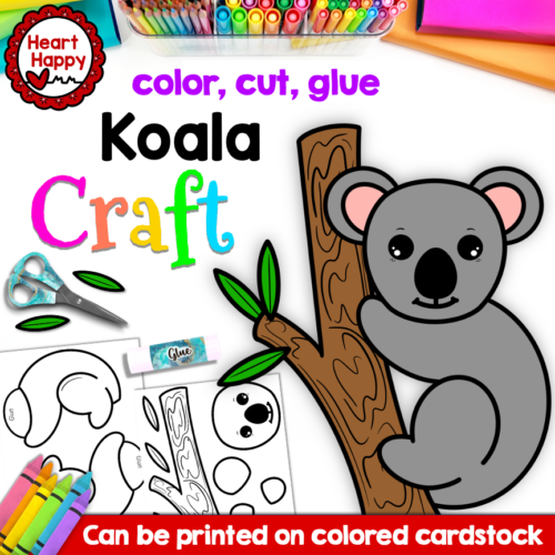 Koala Bear Craft | Zoo Animal Craft | Letter K | Made By Teachers