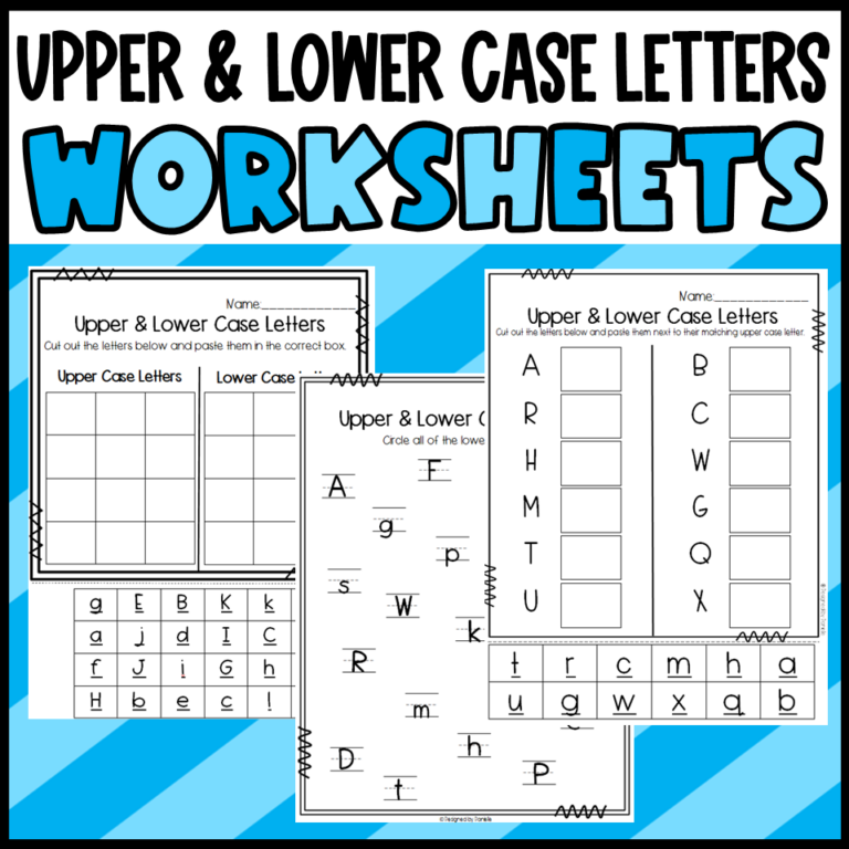 Upper and Lower Case Letter Worksheets and Sorts | Made By Teachers