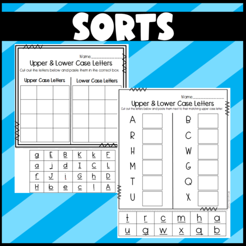 Upper and Lower Case Letter Worksheets and Sorts | Made By Teachers