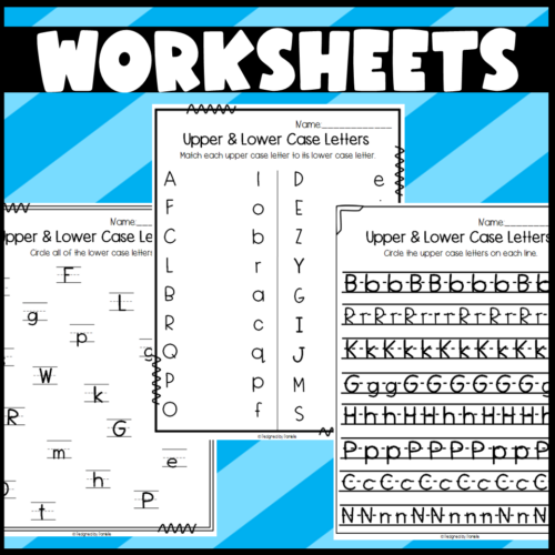 Upper and Lower Case Letter Worksheets and Sorts | Made By Teachers
