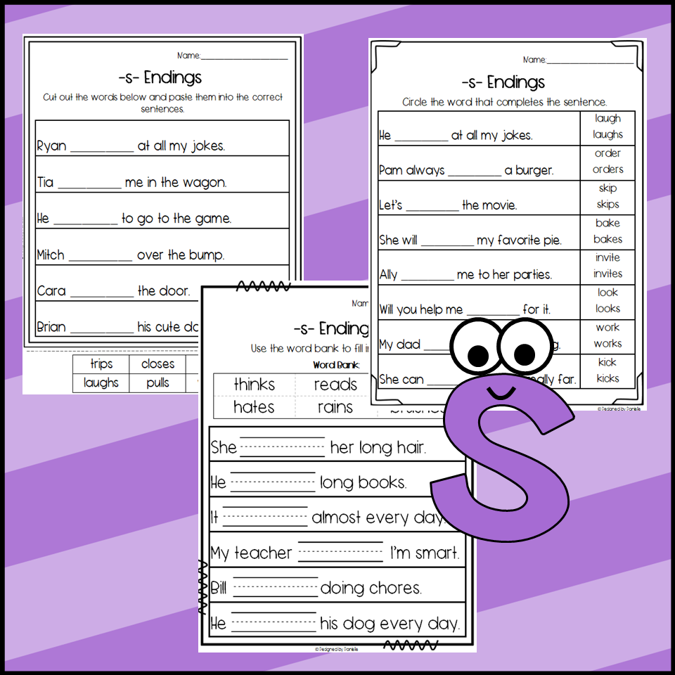 Verbs with S Endings Worksheets | Made By Teachers
