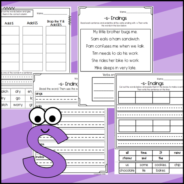 Verbs with S Endings Worksheets | Made By Teachers
