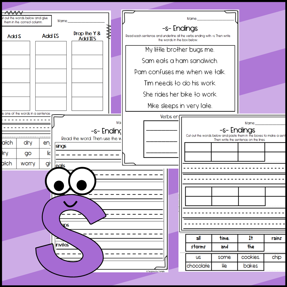 Verbs with S Endings Worksheets | Made By Teachers