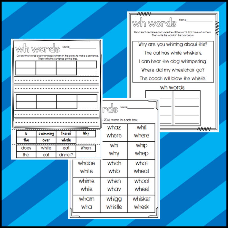 WH Words Worksheets | Made By Teachers