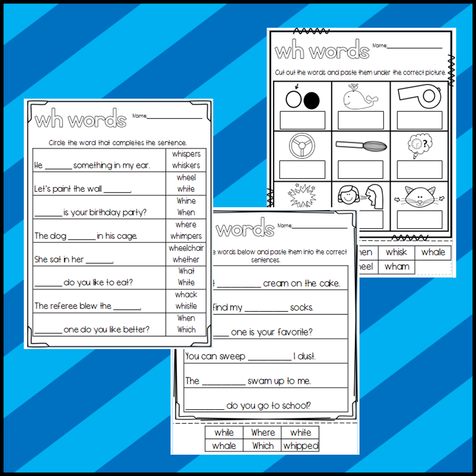 WH Words Worksheets | Made By Teachers