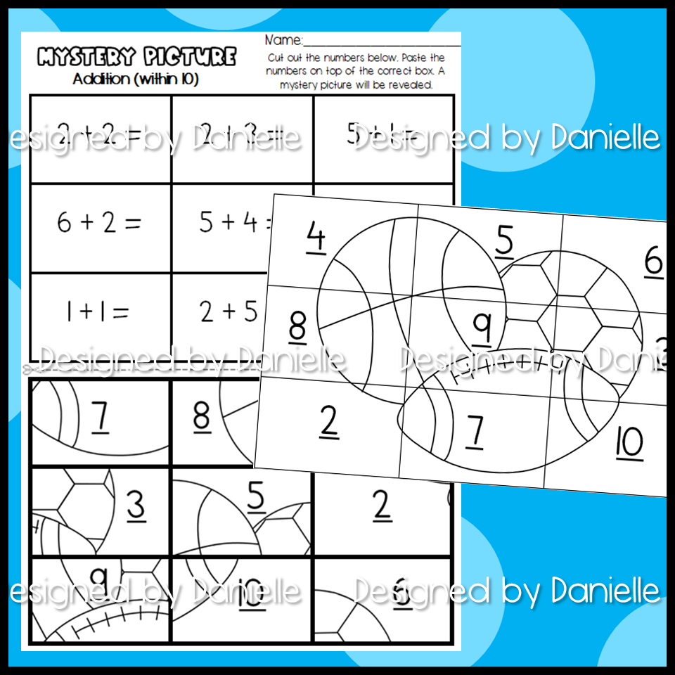 Addition and Subtraction Worksheets: Mystery Pictures for Adding and ...