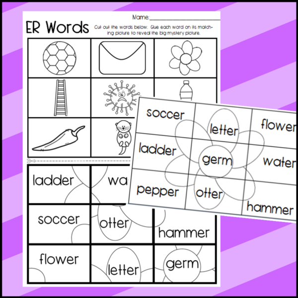 Bossy R Mystery Picture Worksheets: AR, OR, ER, IR, and UR | Made By ...