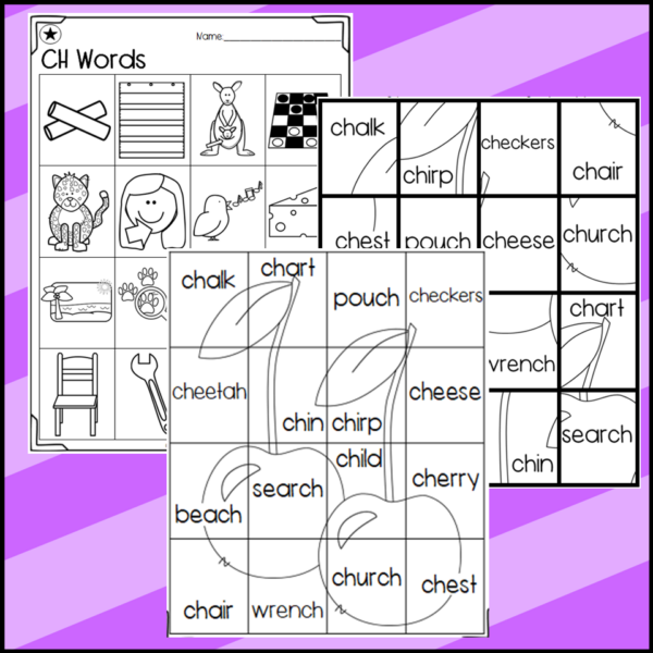 CH SH TH WH Digraphs Mystery Picture Worksheets | Made By Teachers
