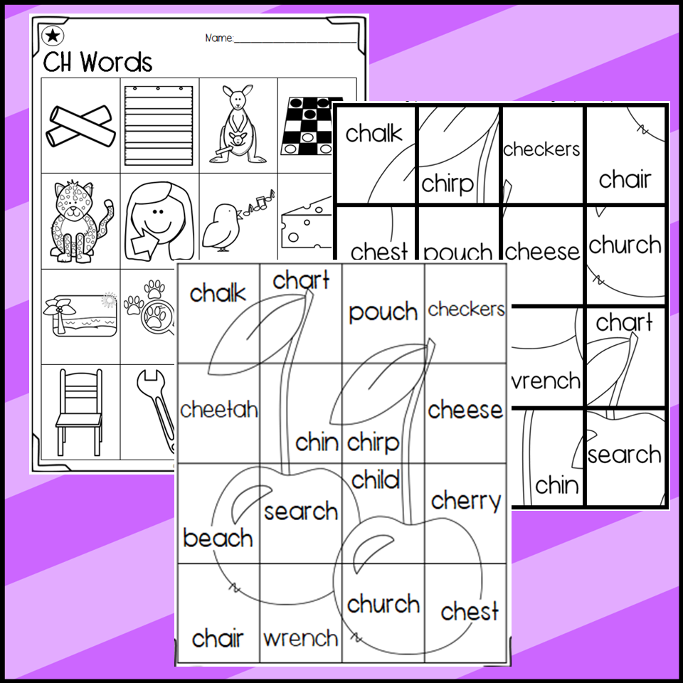 CH SH TH WH Digraphs Mystery Picture Worksheets | Made By Teachers