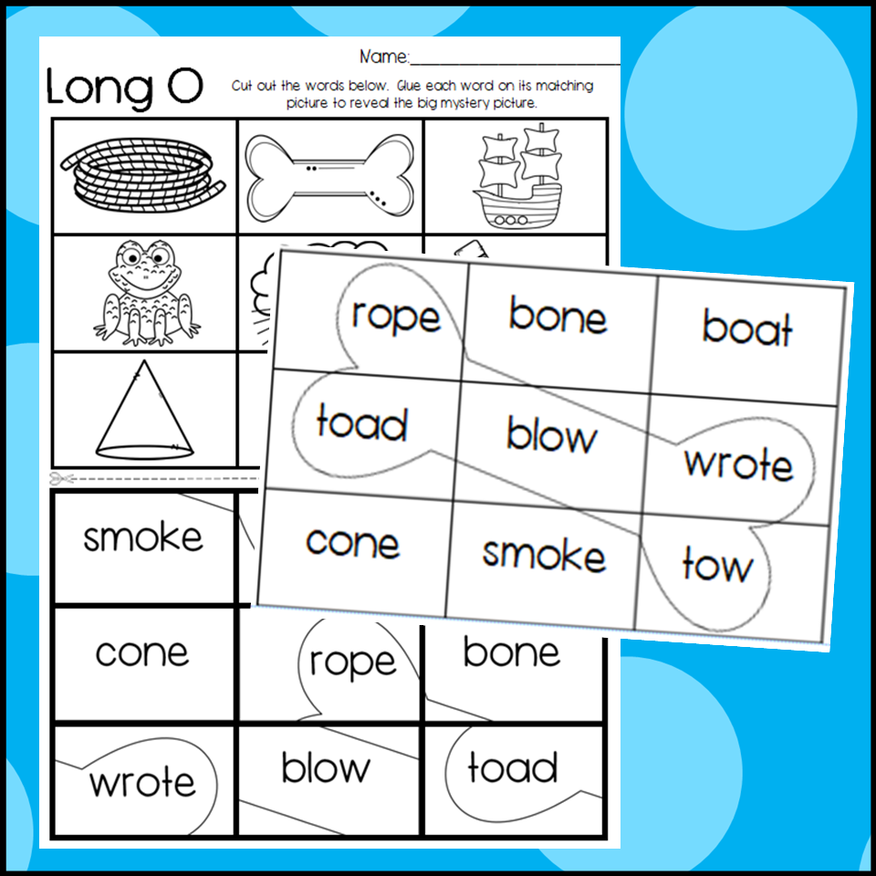 Long Vowels Mystery Picture Worksheets | Made By Teachers